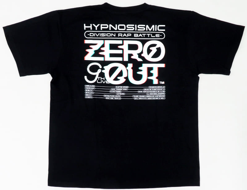 ZERO OUT T-Shirt Black XL Size "Hypnosis Mic -Division Rap Battle - 9th ...
