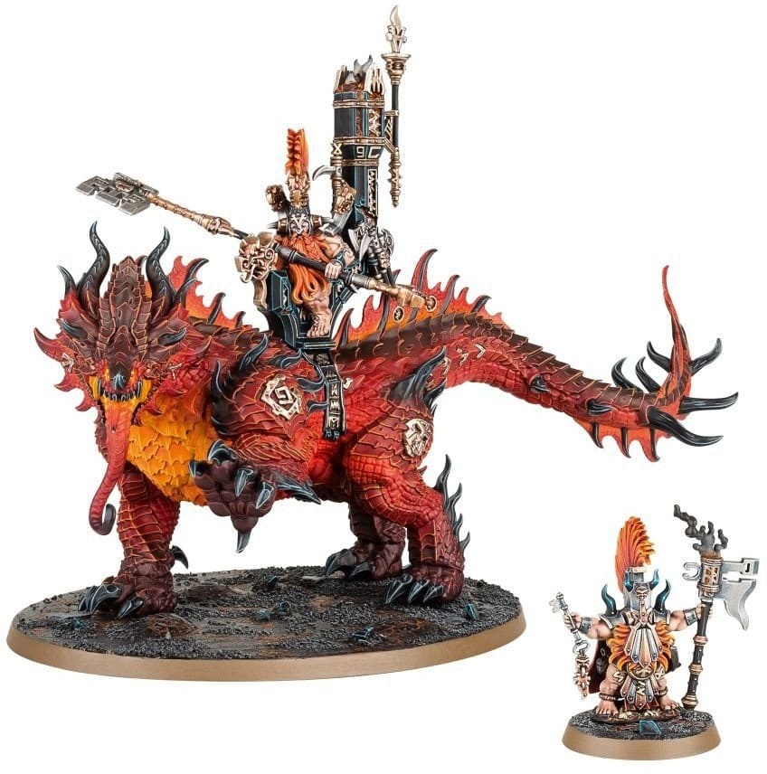 Fire Layer : Magmadross "Warhammer Age of Sigmar" (Fyreslayers : Auric ...