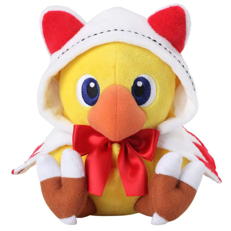 Plush toy CHOCOBO (WHITE MAGICIAN) Plush toy 「 Chocobo-no Fushigi na ...
