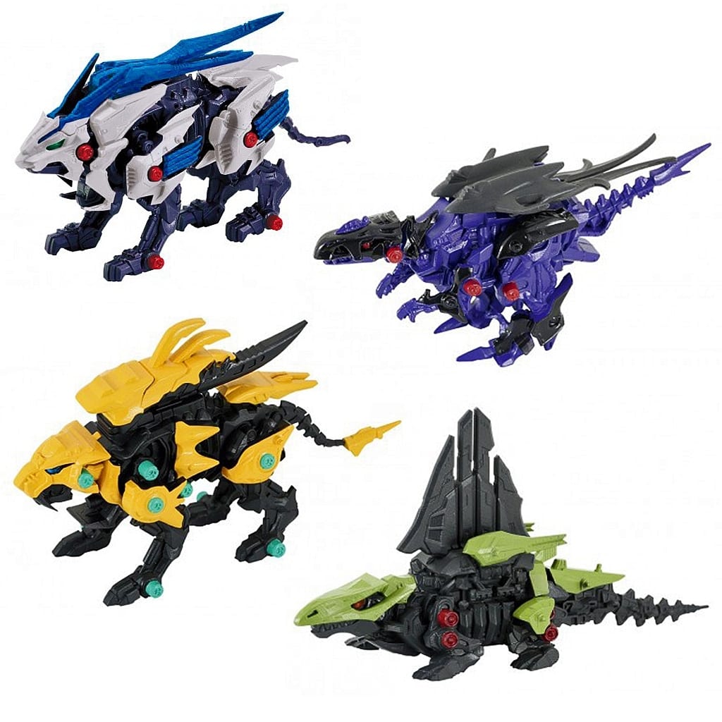 Food toy trading figure Set of 4 Types 「 ZOIDS ZOIDS Wild Assemble ...