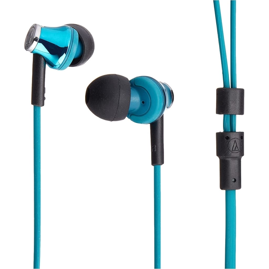 Audio-technica Inner Ear Headphones (Turquoise Blue) [ATH-CK330MTBL ...