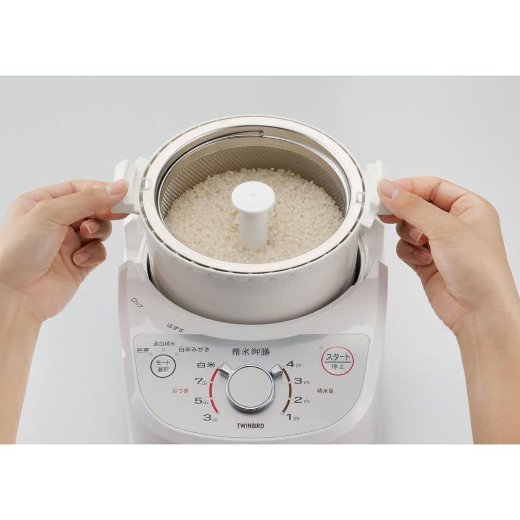 [rice polishing machine] Twin Bird Rice Bowl MR-E520W | Electric ...