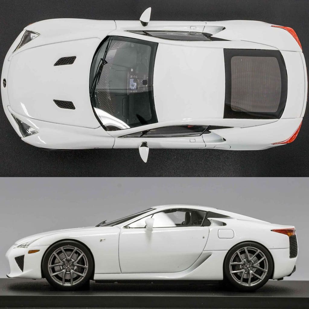 1/43 Lexus LFA RHD (White x Black Interior) [PM4334BW] | Toy Hobby ...