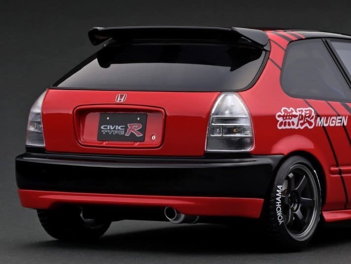 Minicar 1/18 Honda CIVIC (EK9) Type R (Black x Red) [IG2679] | Toy ...