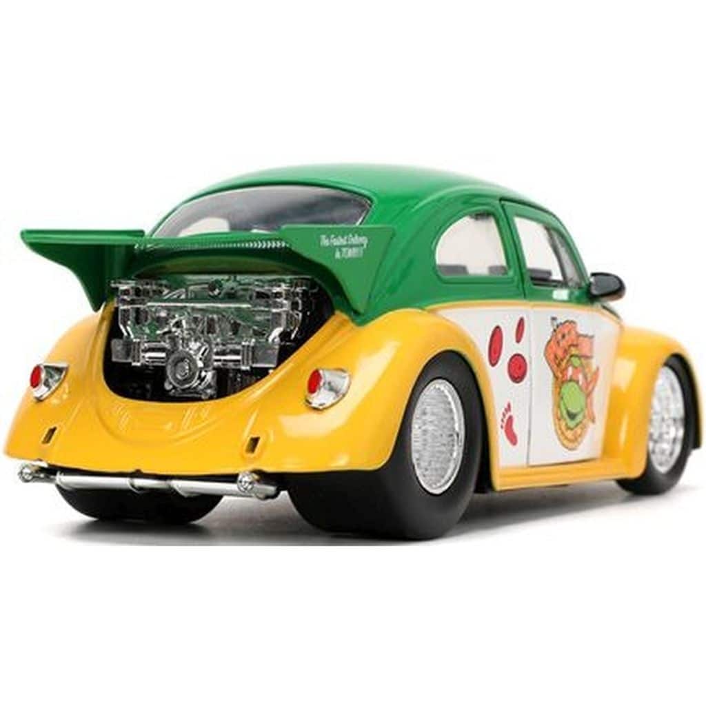 1/24 1959 VW Beetle (Yellow x Green) with Michaelangelo figure "Teenage ...