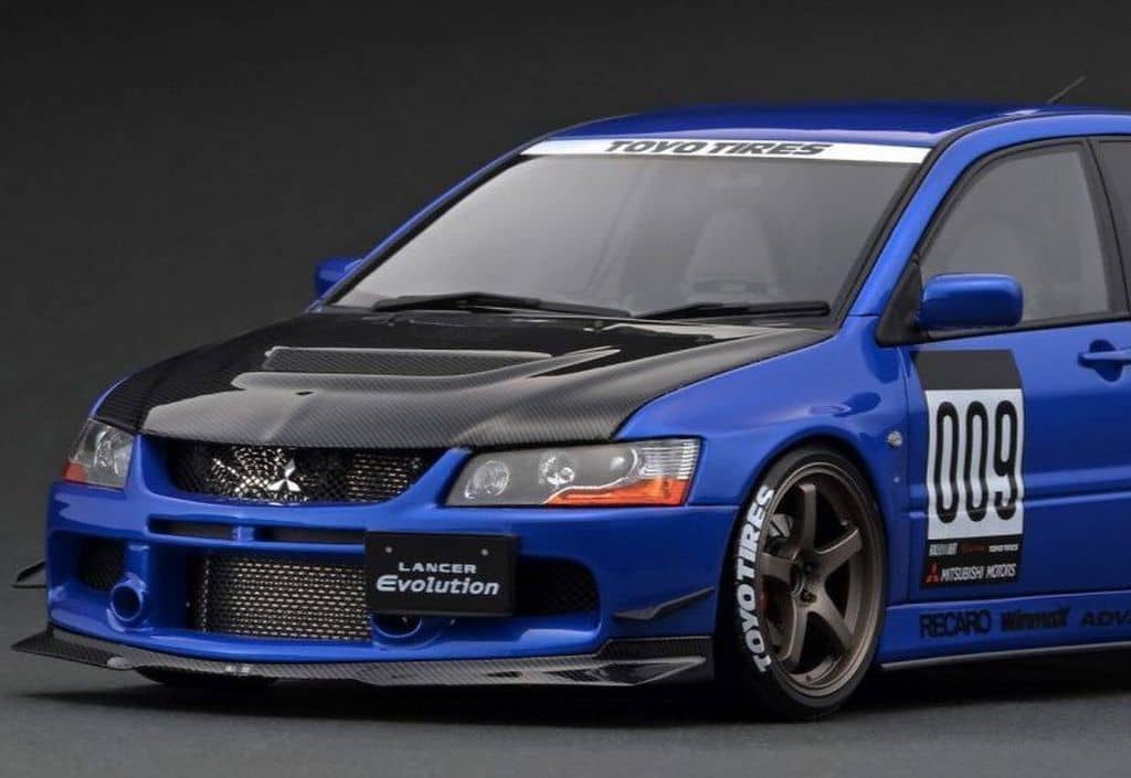 1/18 Mitsubishi Lancer Evolution IX CT9A (blue) [IG2378] | Toy Hobby ...