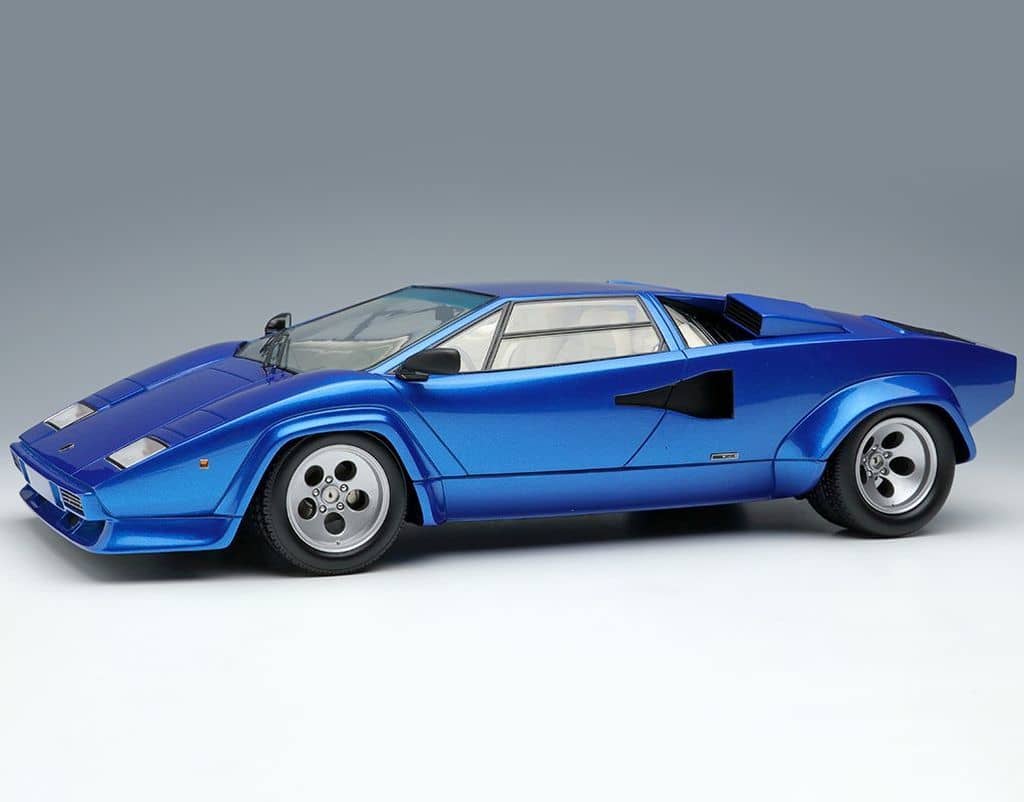 Minicar 1/18 Lamborghini Countach LP5000S 1982 (Metallic Blue x White ...