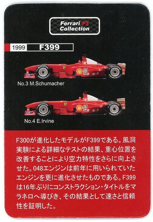 1/64 Ferrari F399 M. Schumacher 1999 #3 (Red x White) "Ferrari F1 ...