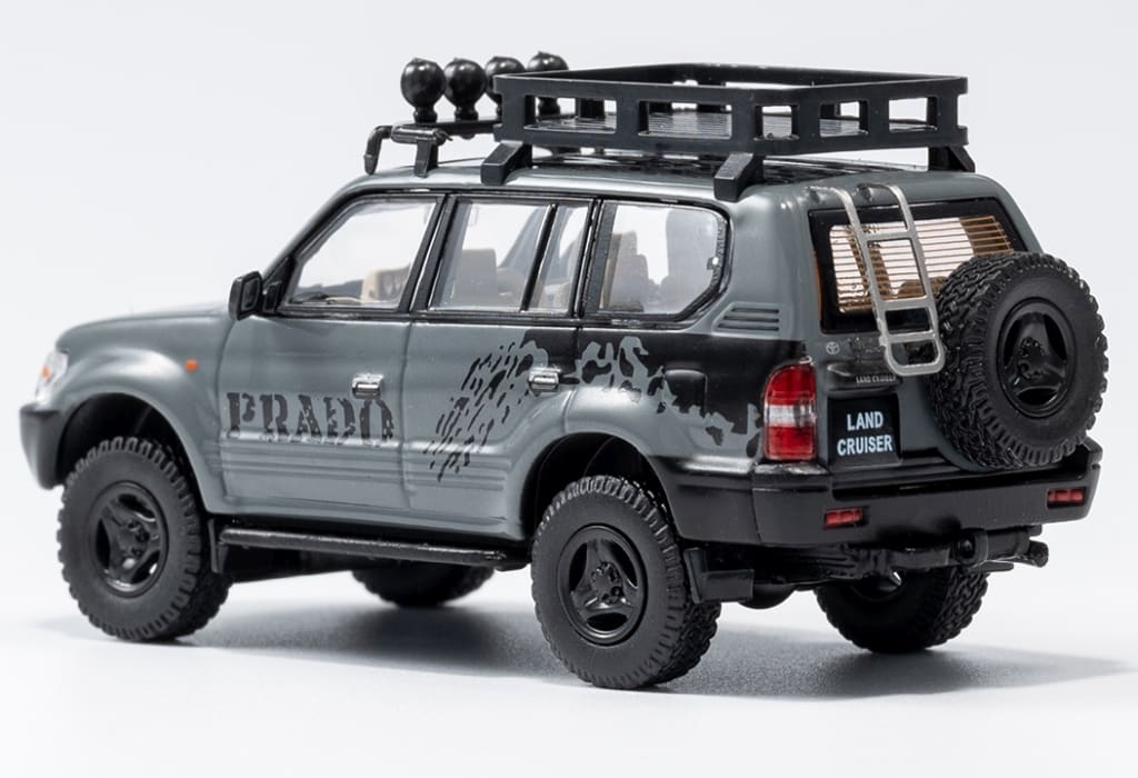 1/64 Toyota Land Cruiser Prado 90 RHD Retrofit (Grey) [KS015-118] | Toy ...
