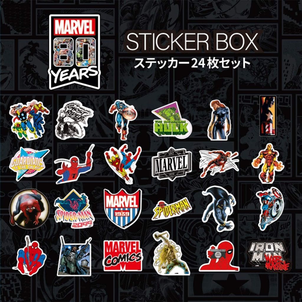 MARVEL 80 YEARS Sticker BOX (24 Sheets) 「 MARVEL 」 | Goods ...