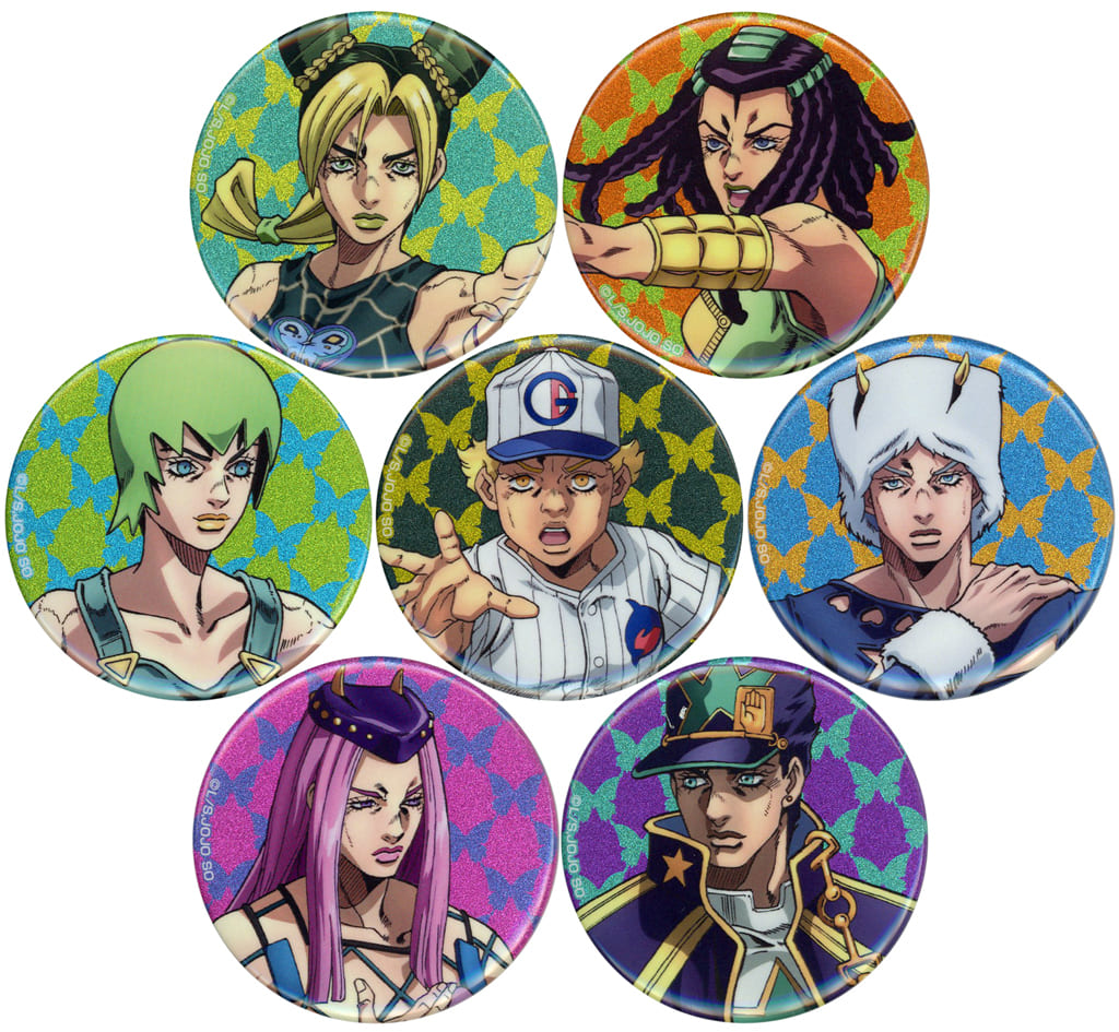 Badge Bins 7-type set "JOJO'S BIZARRE ADVENTURE Part 6 : Stone Ocean ...