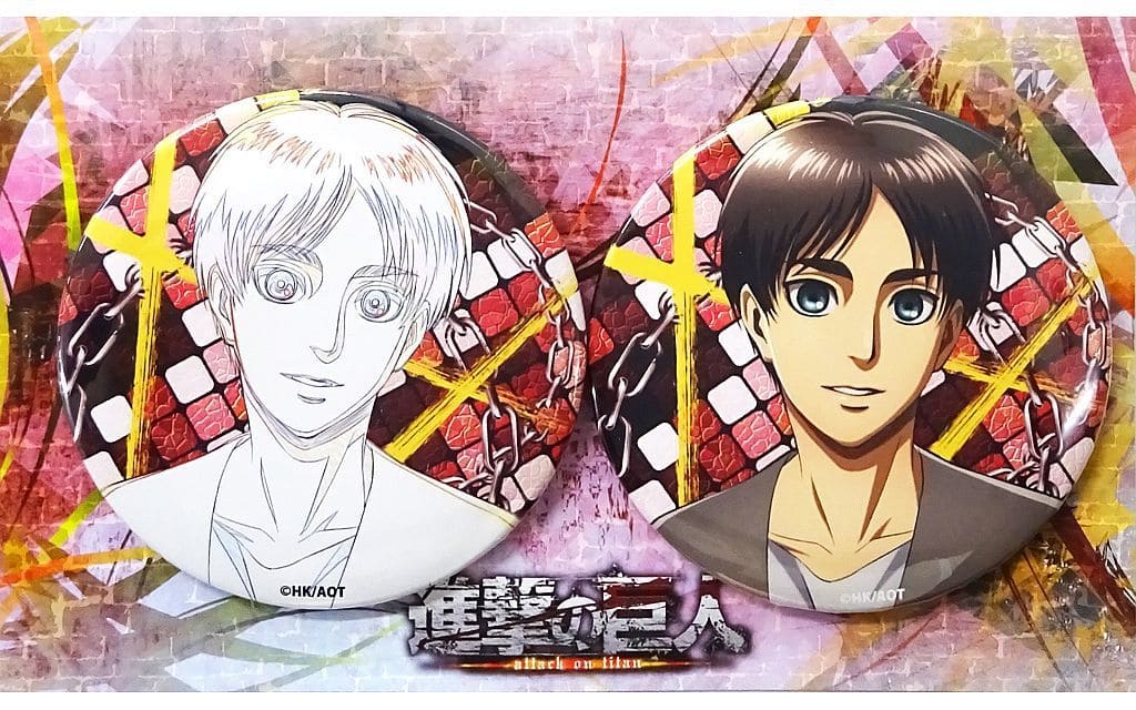 Badge Pins Eren Yeager metal badge Set "Attack on Titan" | Goods ...