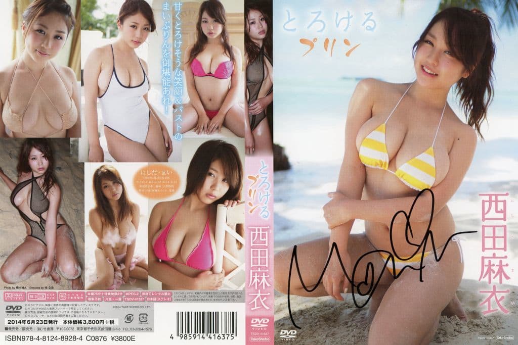 Paper product Mai Nishida with handwritten signature Jacket "DVD-Torokeru Pudding" | Goods ...