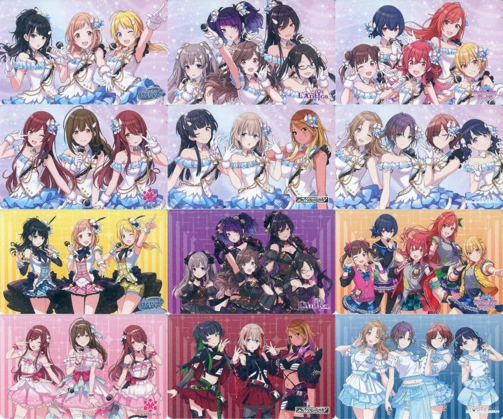 Set of 12 original cards 「 idol Master Shiny Colors x Atre Akihabara ...