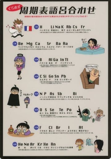 Aggregated periodic table Rhyme B5 Shitajiki "The Stars of the ...