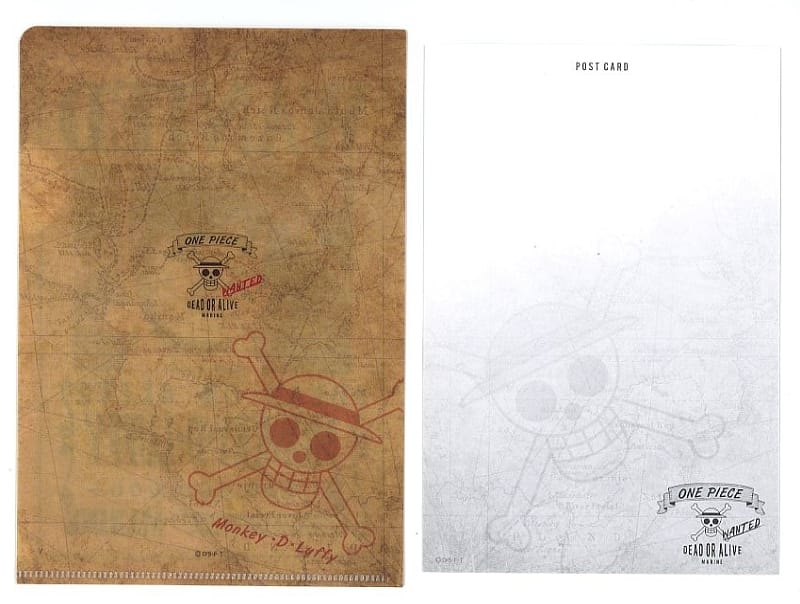 Monkey D. Luffy A6 clear file & postcard set arrangement document "ONE ...