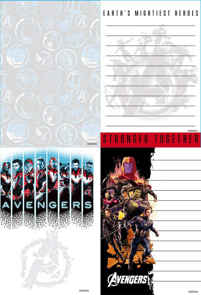 Notebook / notepad (male idol) Pattering Memo "Avengers: Endgame ...