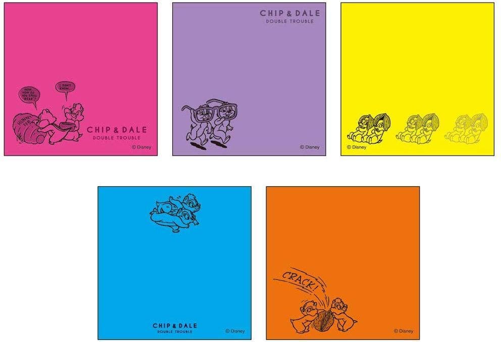 Notebook / notepad Tip & Dale (Pink) Honey & Nuts Series Sticky Notes ...