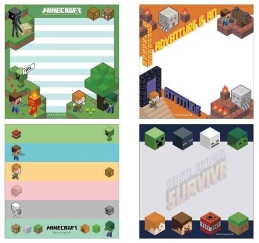 Navy Block Memo "MINECRAFT - Minecraft -" | Goods / Accessories ...