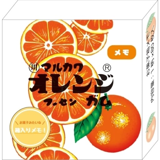 Marukawa Fusen Gum (Orange) Snack Box Memo "Snack Series" | Goods ...