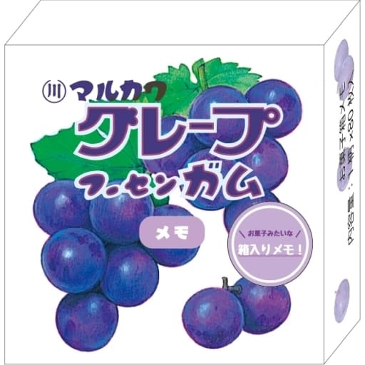 Marukawa Fusen Gum (grape) Memo on Snack Box "Snack Series" | Goods ...