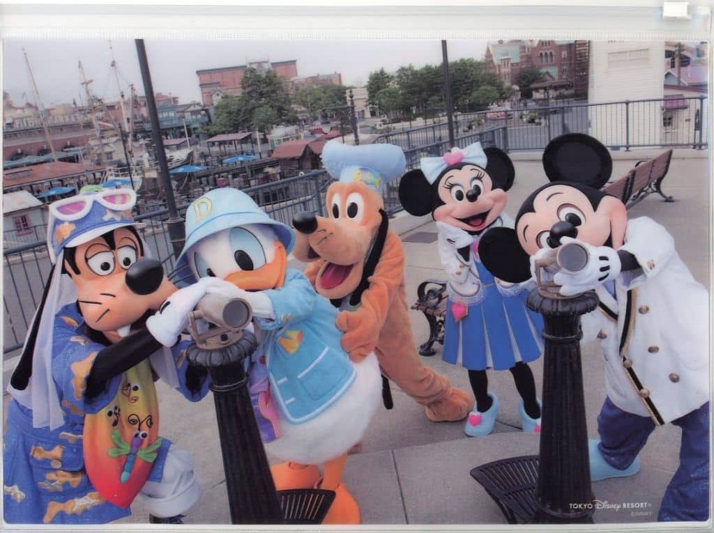 Stationery and other items Set (Actual) Case Set with Zipper "Disney ...