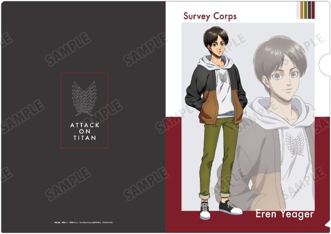 Eren Yeager drawing and illustration Mirror look ver. A4 clear file ...